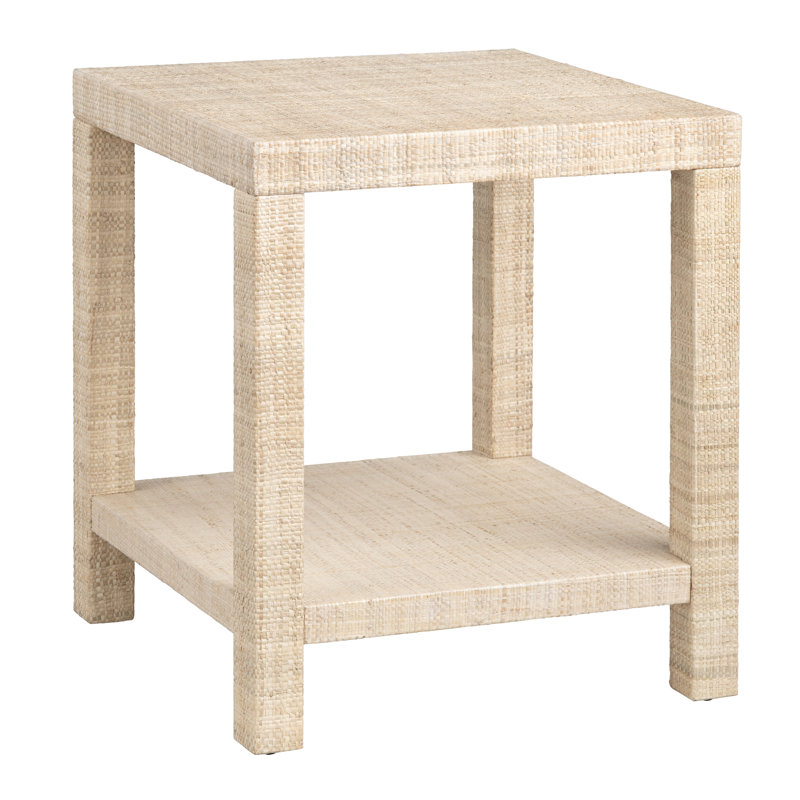 Red Barrel Studio® Montrail Raffia Square End Table & Reviews | AllModern